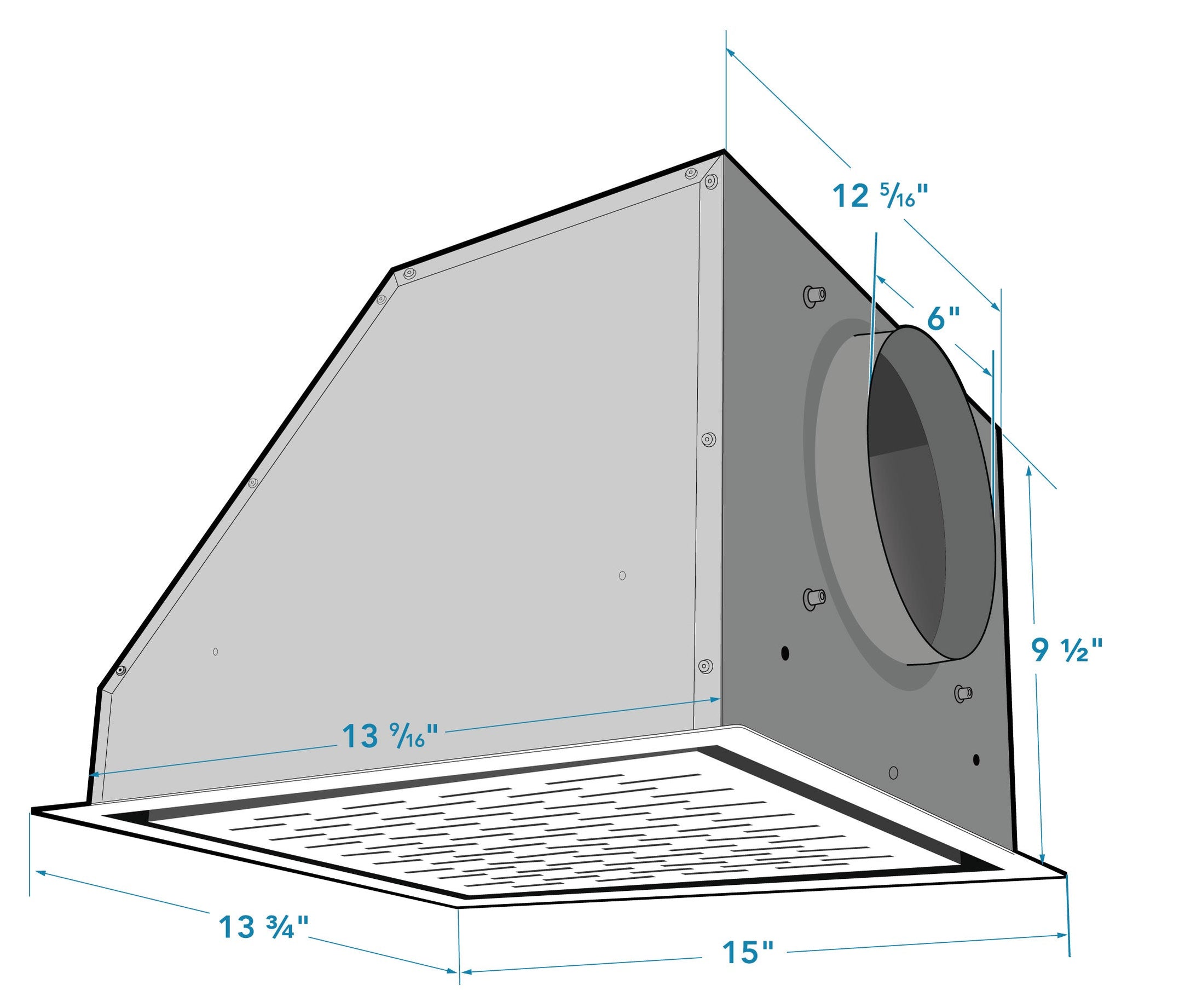 6 Inch Duct Recirculation Ceiling Kit for Range Hoods — Victory Range Hoods