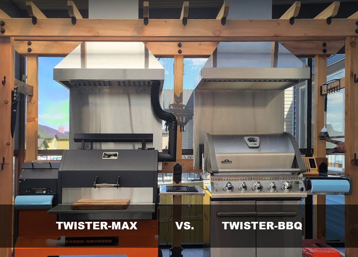 Outdoor Range Hood for BBQs - VICTORY Twister-BBQ - Powerful 1200 CFM ...